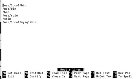 맥에 영구적으로 환경변수 설정mysql 환경변수 설정 예시