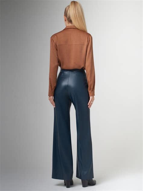 Брюки широкие из экокожи Vedma Sku 33640069 купить в интернет магазине «vedma