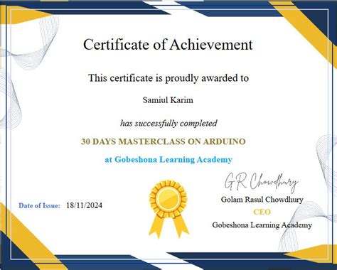 samiul karim mazumder on linkedin arduino certification