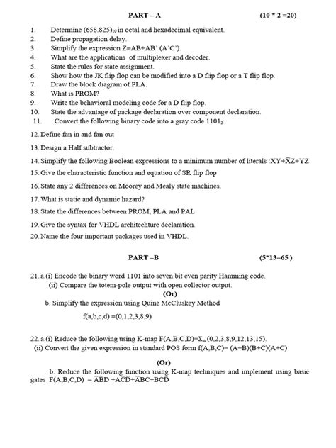 Ee3302 Dlc Model Qp Updated Pdf Logic Gate Vhdl