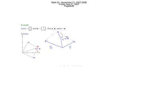 Lesson Vectors And Matrices Screen Notes PDF Physics Science