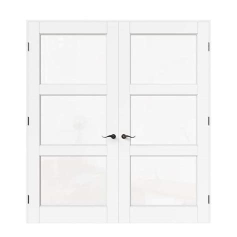 Ark Design 72 In X 80 In Universal 3 Lite Clear Glass White Solid