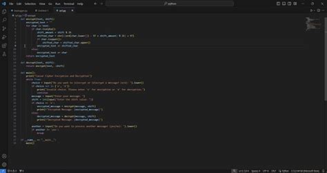 Naelah Surti On Linkedin Skillcrafttechnology Python Firstproject Cryptography Caesarcipher