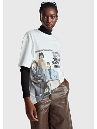 United Colors Of Benetton Karışık Unisex 100 Pamuk The Beatles Baskılı