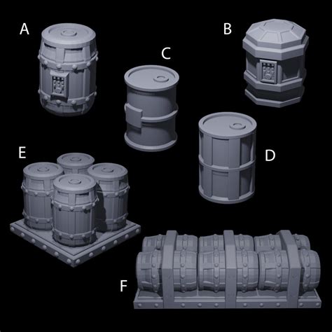 Set Of Barrels Dnd Rpg Terrain Sector Corvus Prime Dungeons And Dragons