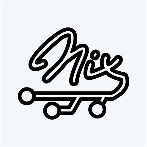 Icon Electronic Signature Suitable For Education Symbol Line Style Simple Design Editable