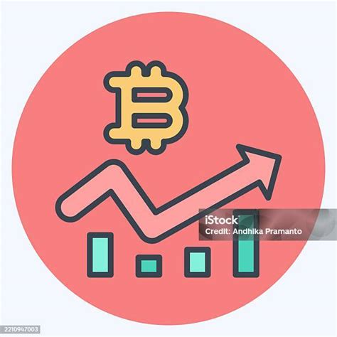 아이콘 비트 코인 차트 암호화폐 기호와 관련이 있습니다 색상 메이트 스타일 경제에 대한 스톡 벡터 아트 및 기타 이미지 경제 골프 코스 교환 Istock