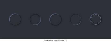 Buttons Neomorphism Style Website App Ui Stock Vector Royalty Free