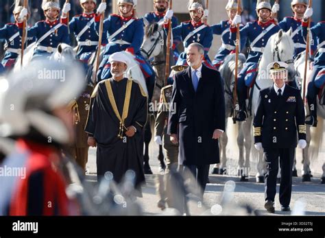 King Felipe Vi And The Sultan Of Oman His Majesty Sultan Haitham Bin