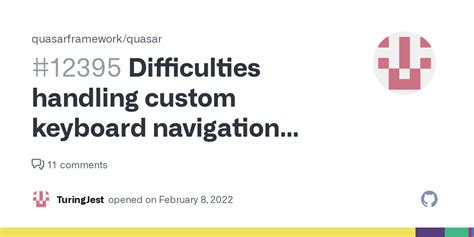 Difficulties Handling Custom Keyboard Navigation With Qselect · Issue
