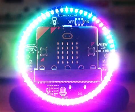 Making An Accurate Stylish Clock With The Kitronik Zip Halo Hd And A