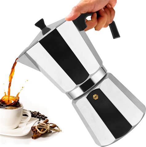 12 Cup Aluminum Moka Pot Classic Stovetop Espresso Coffee Maker 600ml