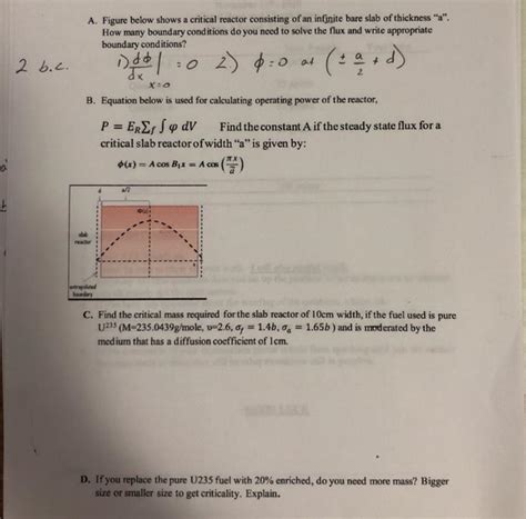 Solved A Figure Below Shows A Critical Reactor Consisting