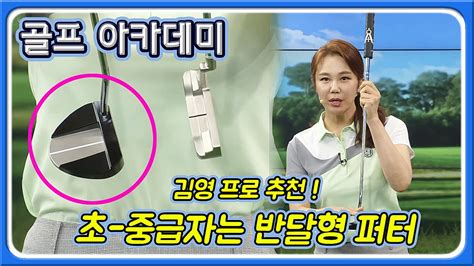 골프레슨 일자형반달형초 중급자 골퍼들을 위한 퍼터 추천 네이버 Tv