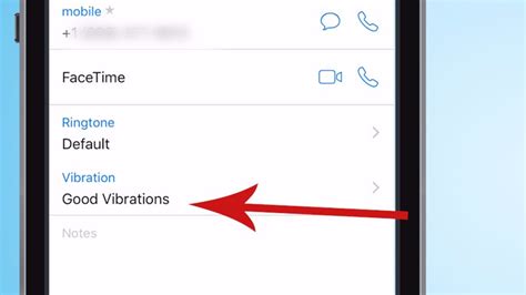 Iphone Custom Contact Vibrations