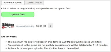 Subir archivos con JQuery Diseño web Rosario Sessionstudio