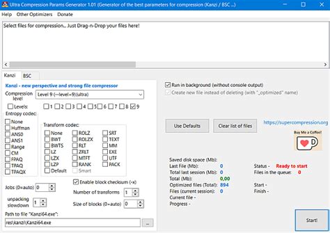Ultra Compression Params Generator 102 Super Compression Useful Programstools And Information
