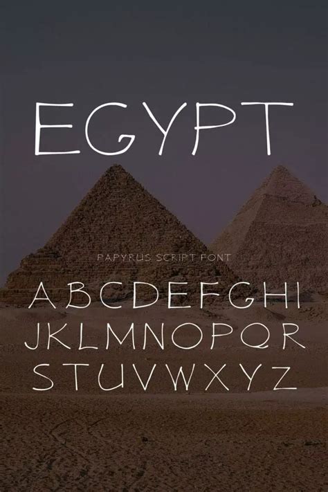 Egypt Papyrus Script Font Artofit