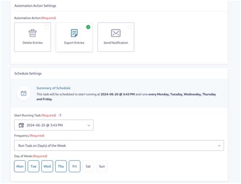How To Save Gravity Forms Export Settings And Automate Entry Exports