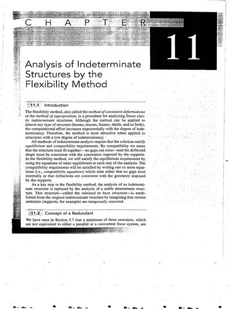 Pdf Chapter 11 Analysis Of Indeterminate Structures By The Flexibility Method Dokumen Tips