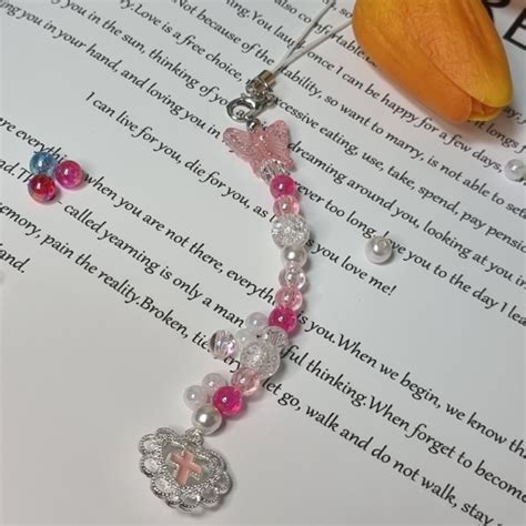 하트 십자가 키링 핸드폰고리 아이디어스