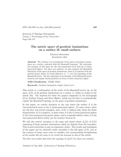 3 Chain Recurrent Geodesic Laminations On The Once Punctured Torus