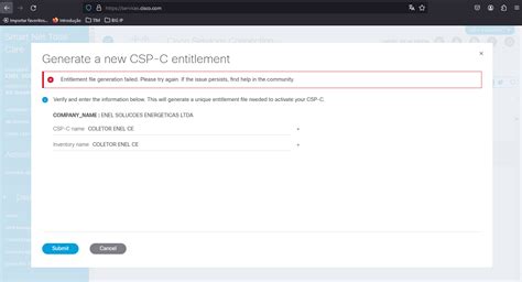 Problems Generating A New Cpc Entitlement 04 2024 Cisco Community