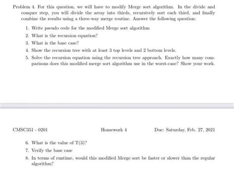 Solved Problem For This Question We Will Have To Modify Chegg