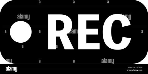 Surveillance Camera Recording In Progress Symbol Crime Prevention And Home Security Black And