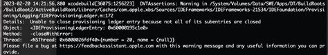 Ios Xcode 142 Unable To Close Provisioning Ledger Entry Because Not