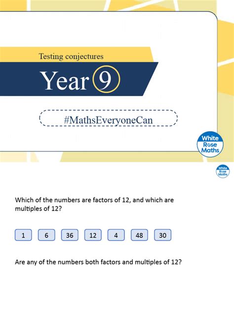 Year 9 Autumn 3 Testing Conjectures Exemplar Questions And Answers Pdf Numbers Prime Number