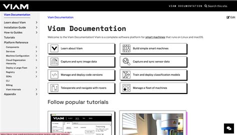 Viam Documentation 2024 Devportal Awards