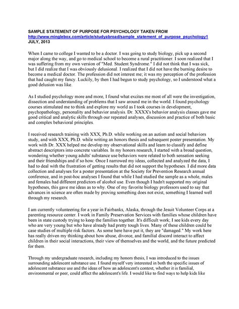 Statement Of Purpose Examples Graduate babe MBA PhD ᐅ