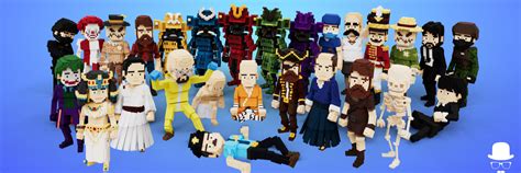 robot 1 voxel character 3d lowpoly model by mrmgames