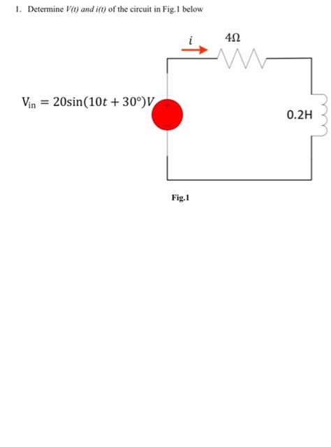 solved 1 determine v t and it of the circuit in fig 1