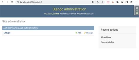 django admin