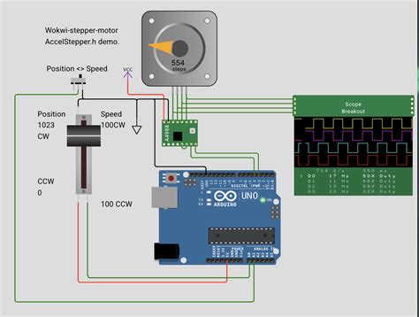 Controlling The Speed And Direction Of Rotation Of A Large Stepper Using A Single Potentiometer
