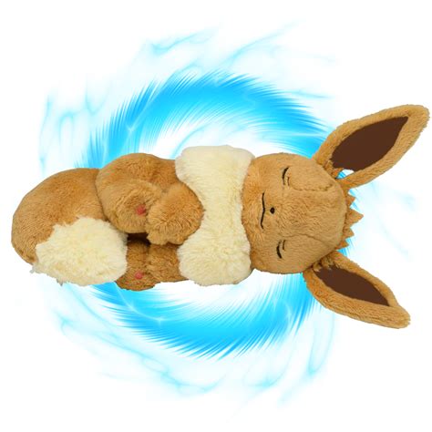 Pokemon Sleeping Eevee Large Plushie Card Galaxy