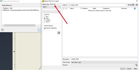 Focus In Replace Model References In Inventor When Replacing From Vault