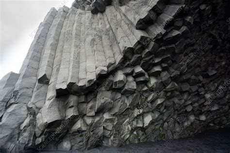 Columnar Jointed Basalt Iceland Stock Image C060 2830 Science Photo Library