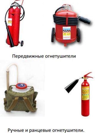 Ручные и передвижные огнетушители: характеристика и устройство
