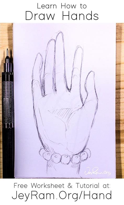 How To Draw Hands Free Worksheet Tutorial How To Draw Hands