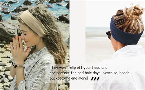 Aqokka Extra Wide Headbands For Women Large Turban