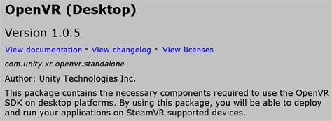 Unity Deprecates Built In Support For Daydream Gear Vr And Valves Openvr
