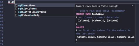 Integrating Database Development In Visual Studio Code