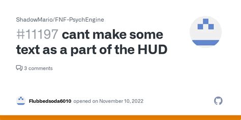 Cant Make Some Text As A Part Of The Hud · Issue 11197 · Shadowmario