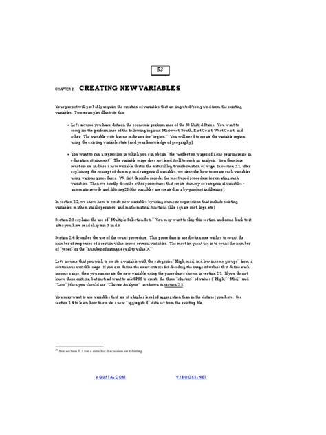 Spss Creating New Variables Pdf Categorical Variable Function