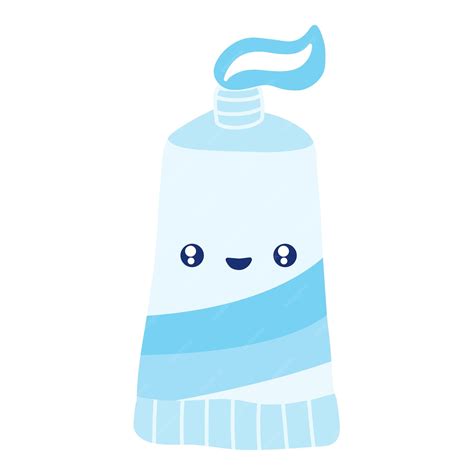 Premium Vector Toothpaste Cute Kawaii Tube Tooth Paste Cartoon