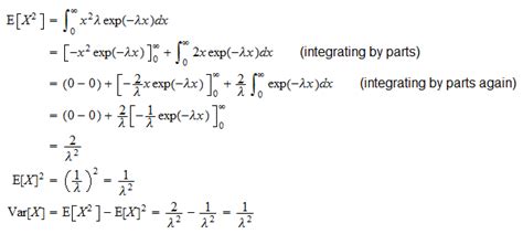 Exponential Distribution Properties Proofs Exercises