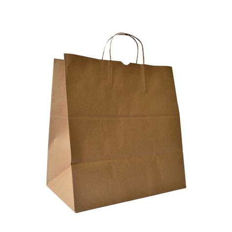 Kit De Sacolas De Papel Kraft Cor Parda Tamanho G 100 Unidades Samppel